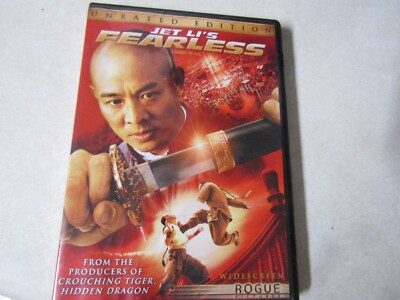 DVD MOVIE JET LI'S FEARLESS UNRATED EDITION WIDESCREEN | eBay