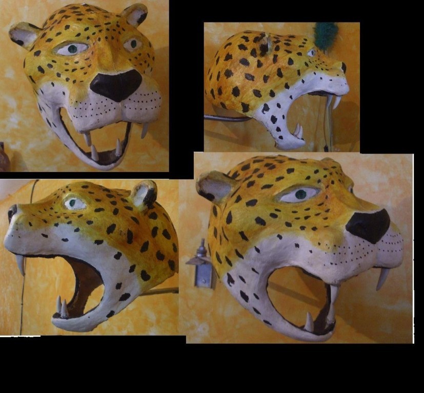 Aztec Jaguar Warrior Helmet