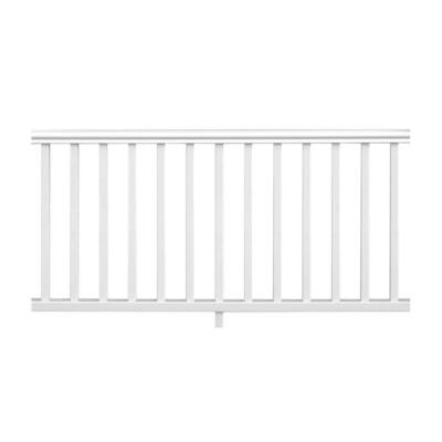 Veranda Rail Kit 67-3/4" x 33 1/4" UV Protected Vinyl Outdoor White W ...