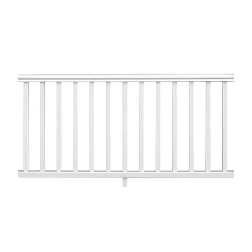 Veranda Rail Kit 67-3/4" x 33 1/4" UV Protected Vinyl Outdoor White W ...