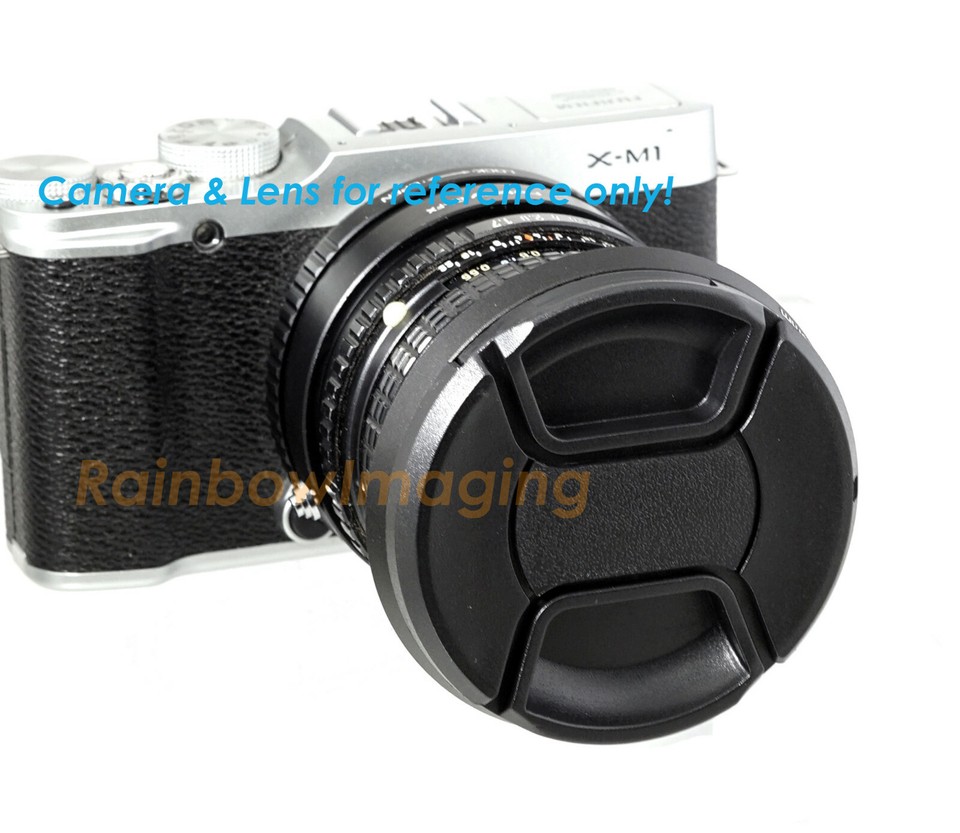 52mm Metal Slim Low Profile Curved Tilted Vented Wide Angle Lens Hood ...