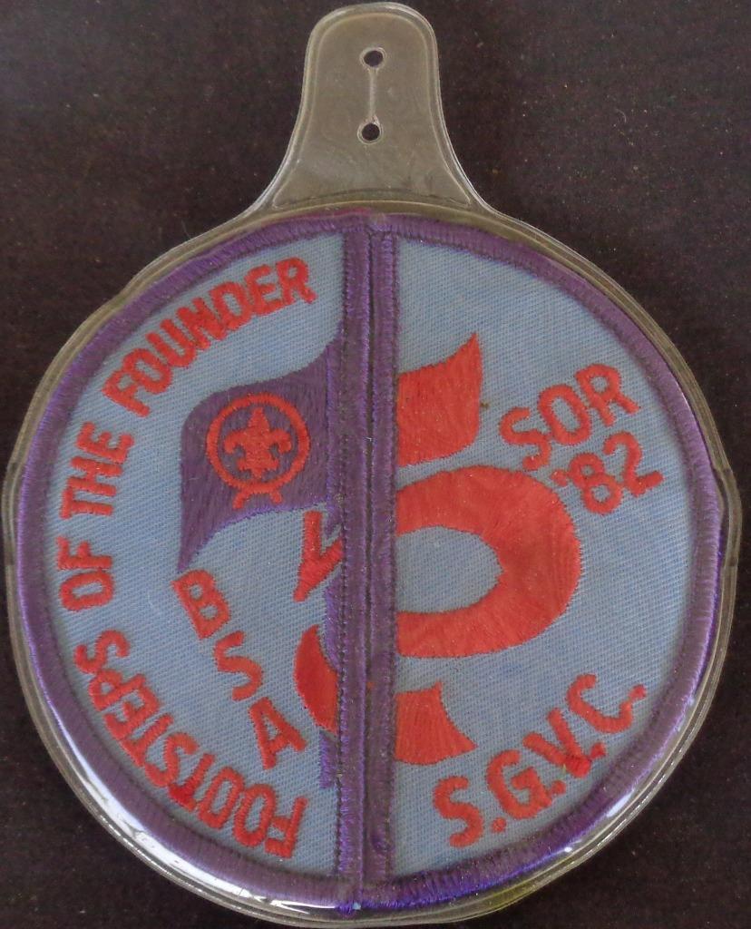 Vintage Footsteps of Founder, SGV 1982 Sew-On Patch – Gently Used – VGC ...