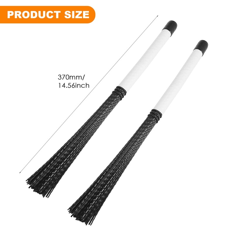 2Pcs Cajon Brush Telescoping Drum Brushes Nylon Sticks Percussion for ...