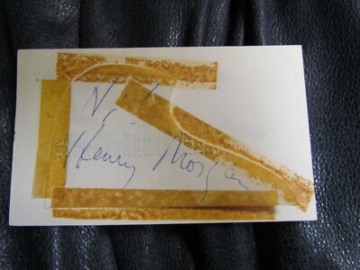 Henry Morgan AUTOGRAPHED 3X5 INDEX CARD MASH | eBay