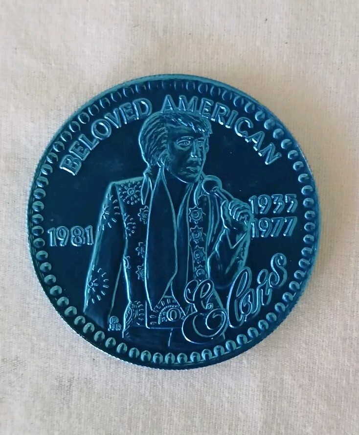 1981 Elvis Presley New Orleans Doubloon Token Mardi Gras Coin Original ...
