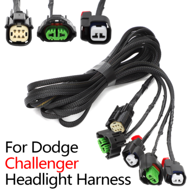 For Dodge Challenger 15 -21 #68259674AB Front Headlight Lamp Wiring ...