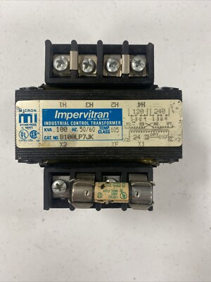 Micron Impervitran Control Transformer Cat # B100LP7JK | eBay
