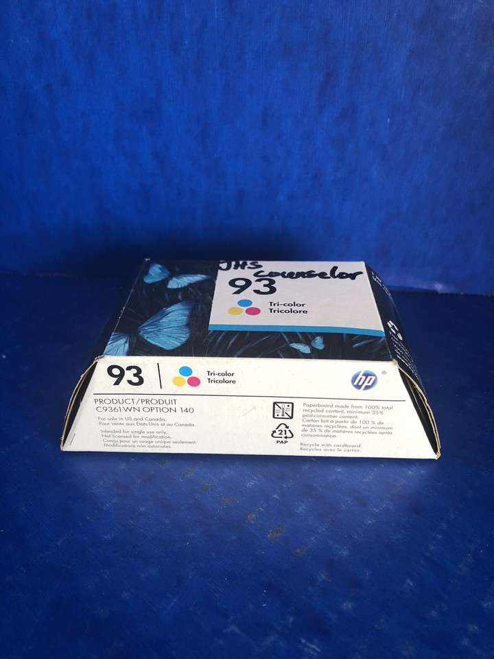 C9361WN 93 Genuine HP Tri-Color Ink DeskJet D4145 D4155 D4160 544 ...