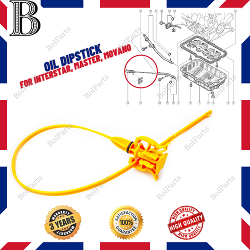 Oil Dipstick for Nissan Interstar Renault Master Vauxhall Opel Movano ...