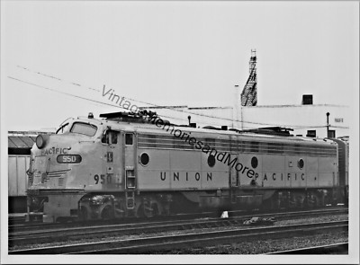 Vintage Union Pacific Railroad 950 Diesel Locomotive 5"x7" Real Photo ...
