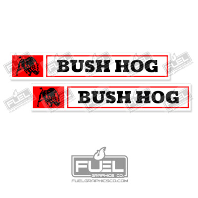Bush Hog Premium Vinyl Decal Sticker 2-Pack - Equipment and Attachments ...
