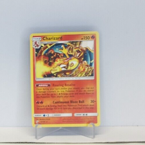 Charizard 14/181 NM Pack Fresh Non Holo Rare Sun & Moon Team Up Pokemon ...