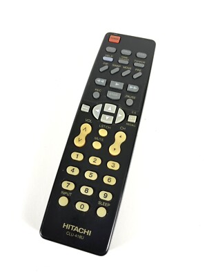 HITACHI TV REMOTE CONTROL CLU-418U2 27CX31B 27CX22B521 CLU-4110U ZENITH ...