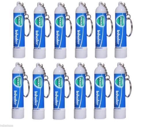 12x Vicks Inhaler for Nasal Congestion Cold Allergy Blocked Nose Fast ...