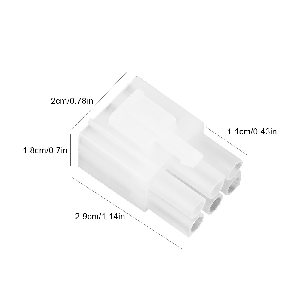 5 Set 6 Pin DC Power Connector Plug for Radio FT-897D FT-857D IC-725A ...