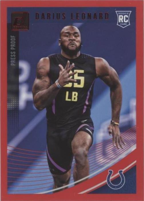2018 Panini Donruss - Rookie Shaquille Leonard #365 Press Proof Red (RC ...