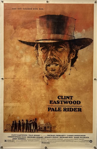 PALE RIDER Original Movie Poster - 1985 - CLINT EASTWOOD - ROLLED! | eBay