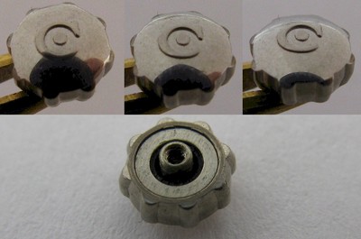 NEW Cyma Genuine crown in stainless steel, 8 prongs diameter 4.7 mm ...