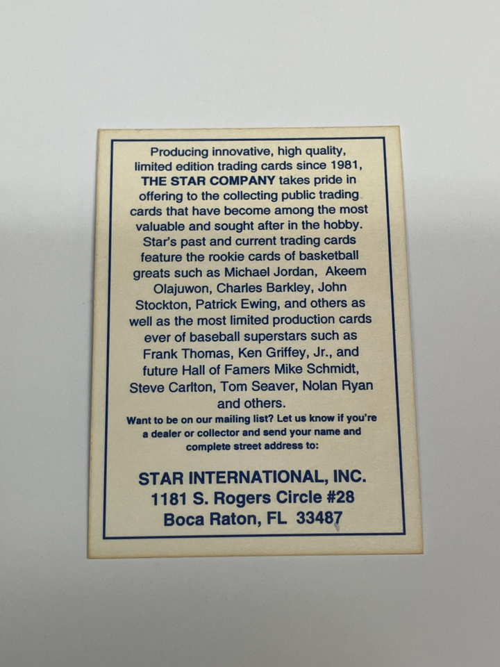 MICHAEL JORDAN Chicago Bulls dribbling Star Company Blue Promo card | eBay