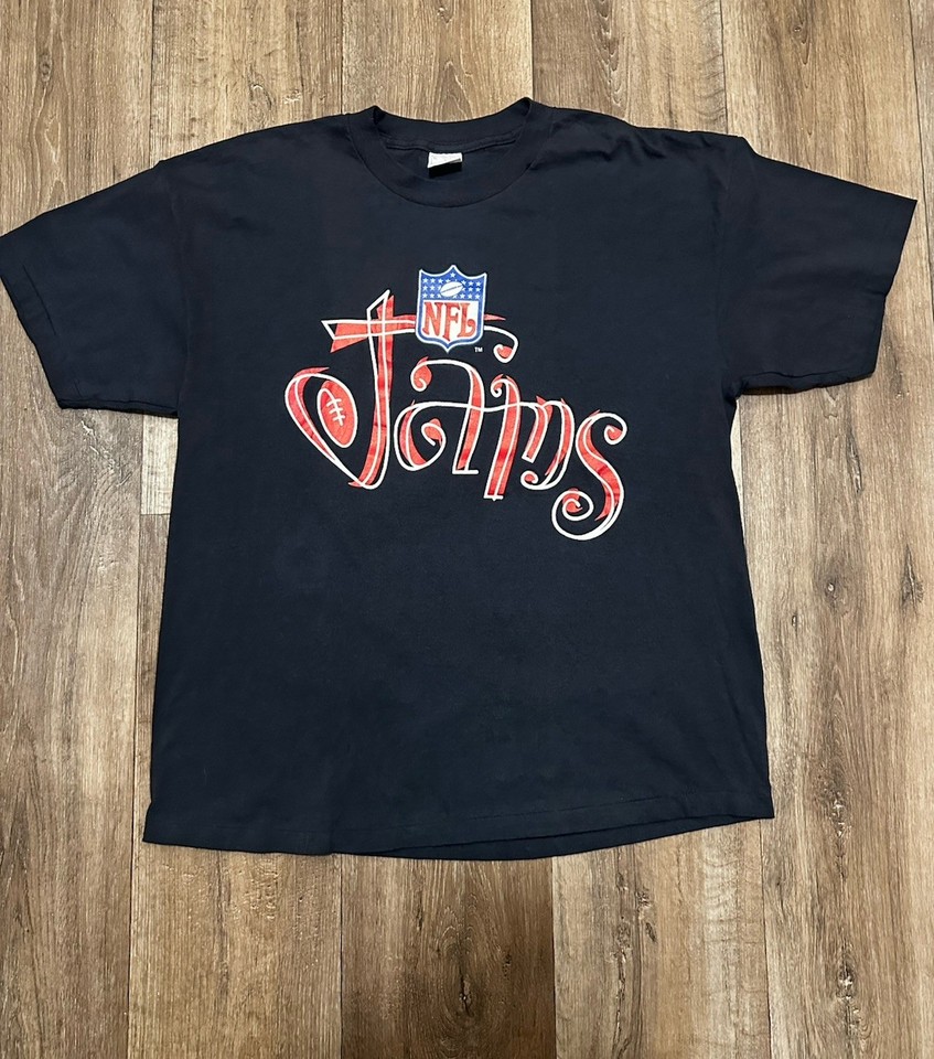 VINTAGE 1998 Official NFL Jams Rap T-Shit (METHOD MAN, GHOSTFACE, MOBB ...