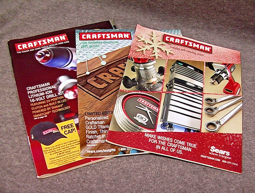 Sears CRAFTSMAN 2007 2008 2009 Holiday Gift Power Hand Tools CATALOGS ...