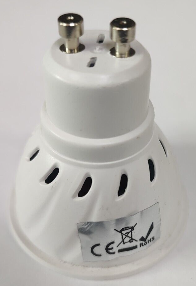 2x 3.3W LED GU10 Spotlight 6500K Daylight White, Instant On Spot Light ...