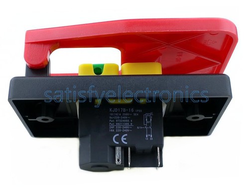 KJD17B 220V-240V 16A 5E4 electromagnetic safety switch emergency stop ...