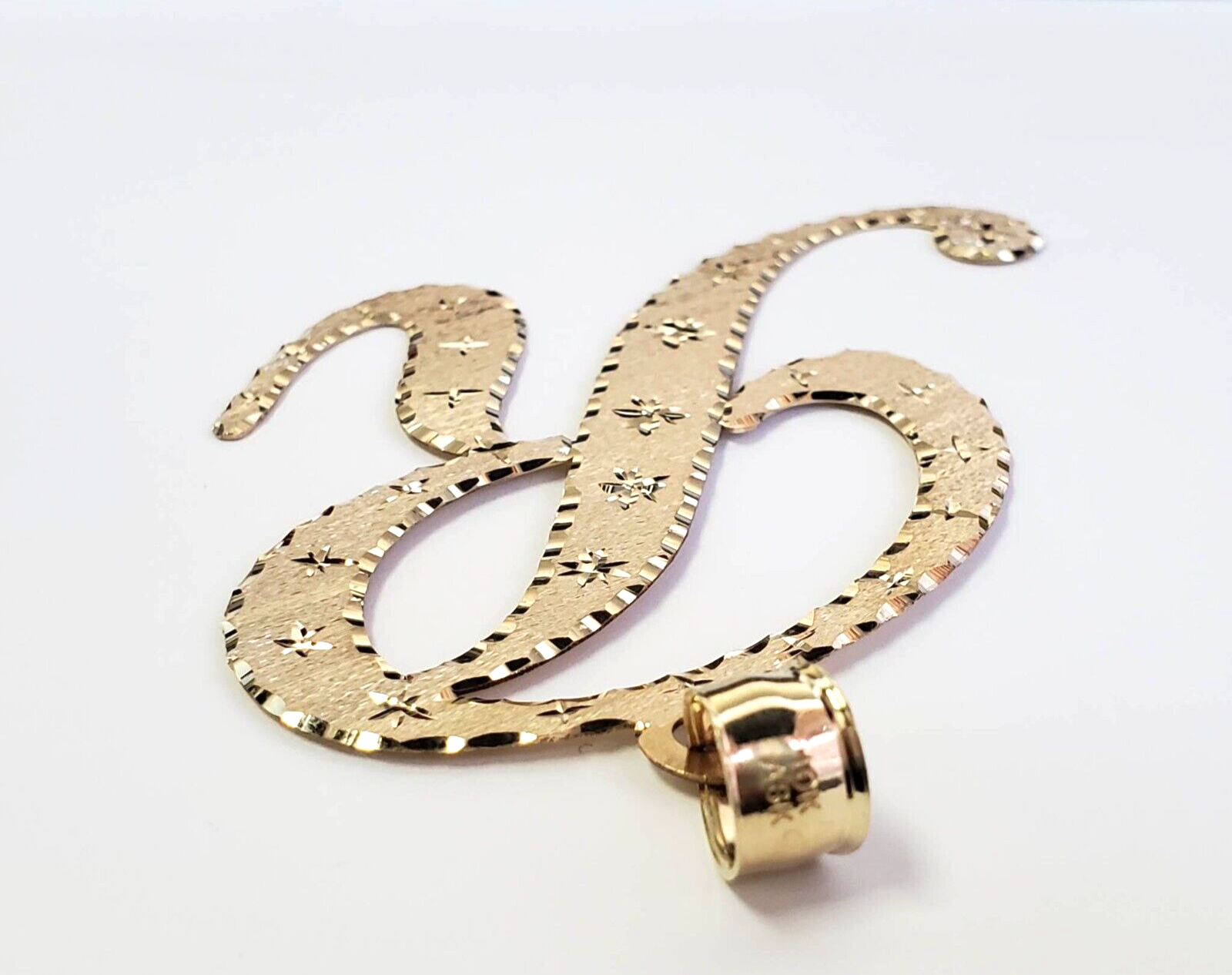 Custom Letter R Alphabet Initial Cursive Diamond Cut Oversize Large ...