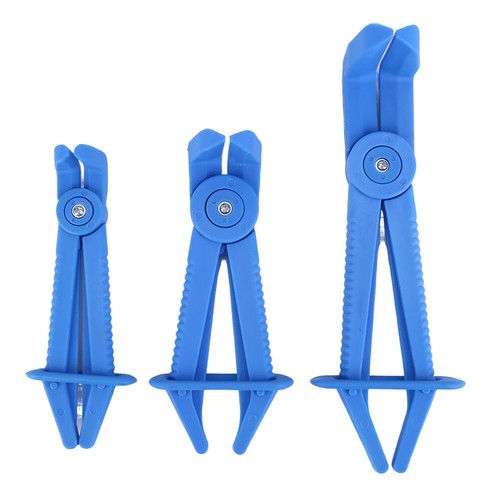 3Pcs Auto Hose Tube Clips Plastic Fuel Hose Clamps for Car Repair (Blue ...