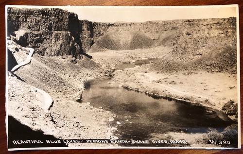 Beautiful Blue Lakes Perrine Ranch Snake River Idaho RPPC | eBay