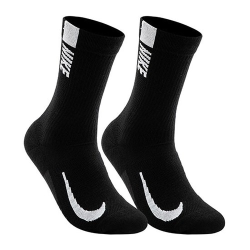 New Nike Multiplier Dri Fit Crew Socks (2 Pairs) Running Mens Sz 8-12 ...