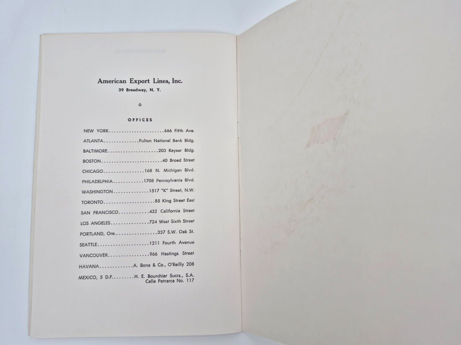 1961 S.S. Independence - American Export Lines - Lot of 3 Menu ...