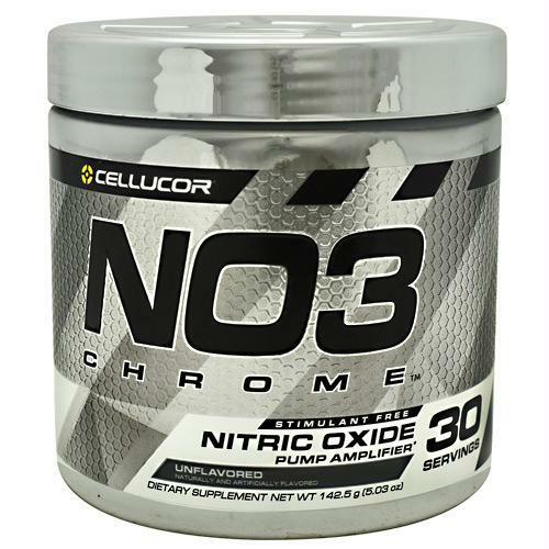 Cellucor No3 Chrome Nitric Oxide Pump Amplifier Unflavored 30 Servings ...