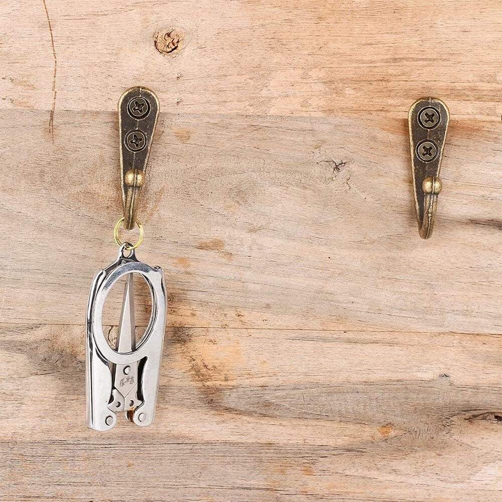 10PCS Coat Hooks Wall Mounted Single Prong Robe Hook for Hanging Towel ...