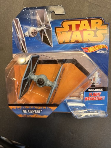 HOT WHEELS 2014 STAR WARS TIE FIGHTER W/FLIGHT NAVIGATOR HTF BLUE | eBay