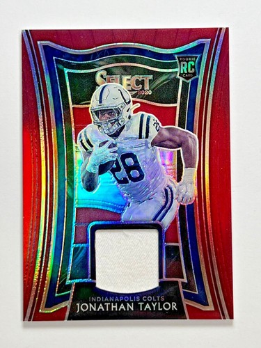 Jonathan Taylor 2020 Select Red Prizm Jersey Patch Relic RC RS-JTA | eBay