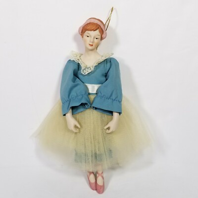 Collectible Schmid Doll House Porcelain Ballerina Tree Ornament Vintage ...