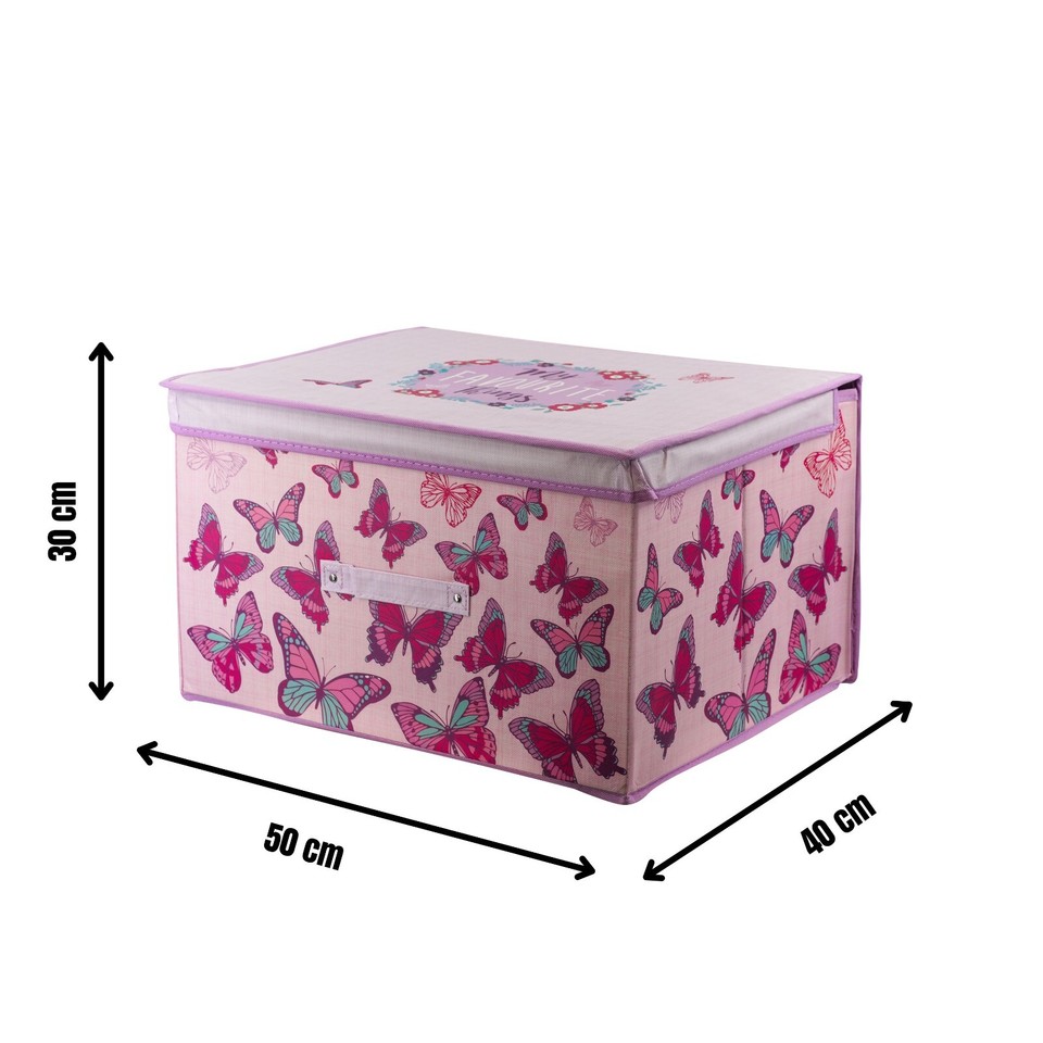 Large Collapsible Storage Box Folding Jumbo Storage Chest Kids Room Toy ...