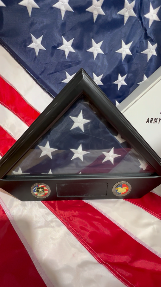 US Army Flag Box With Flag Included And Authentic US Army Box New | eBay