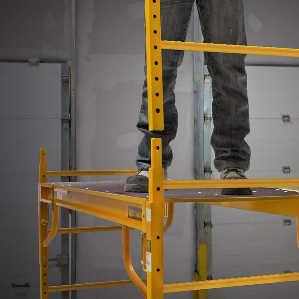 Safeclimb 6 ft. Baker Scaffold with Platform and Included Trap Door ...