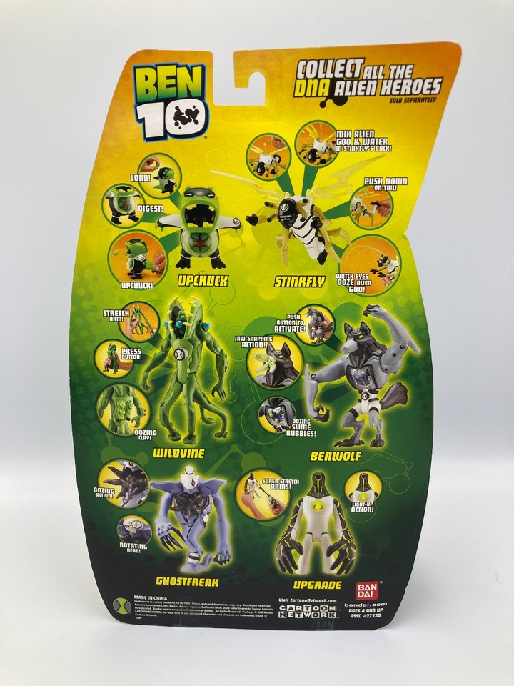 SEALED Ben 10 DNA Alien Heroes Stinkfly 6" Figure Bandai 2008 Cartoon ...