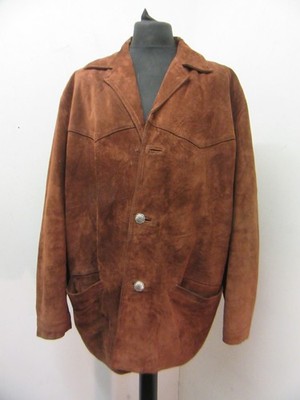 VINTAGE LEATHER BOMB BOOGIE JACKET SIZE XXL, MISSING ONE BUTTON | eBay UK