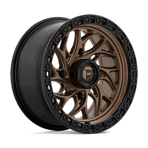 Fuel UTV D777 Runner UTV 15x7 4x156 10mm Bronze With Black Ring Wheel ...