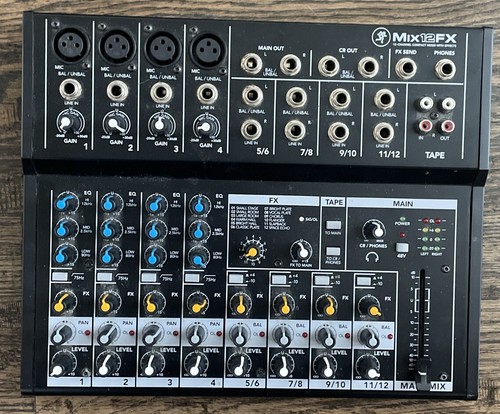 MACKIE MIX 12FX 12-Channel Compact Sound Mixer with Effects- USED ...