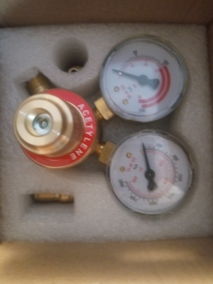 RX WELD Acetylene Regulator Welding Gas Gauges CGA-200 Rear Inlet | eBay