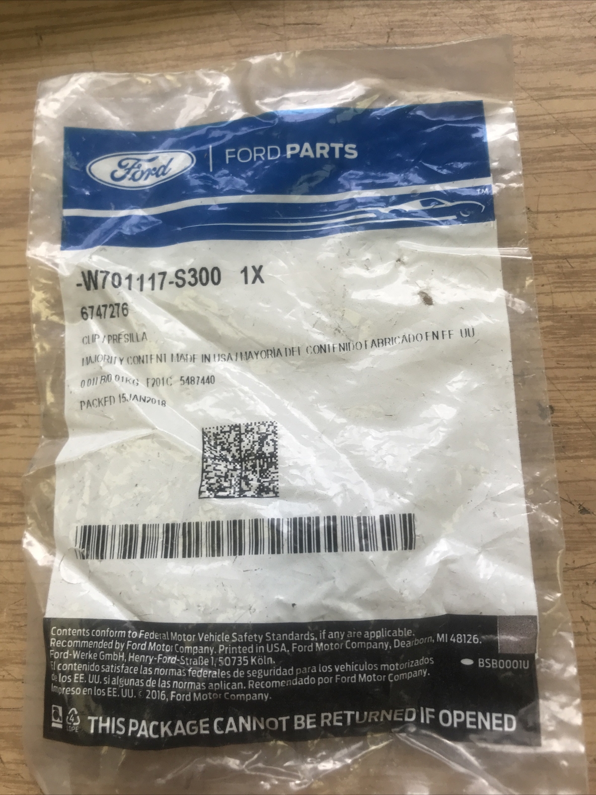 Ford OEM Hood Release Cable Clip W701117S300 Image 13 for sale online ...