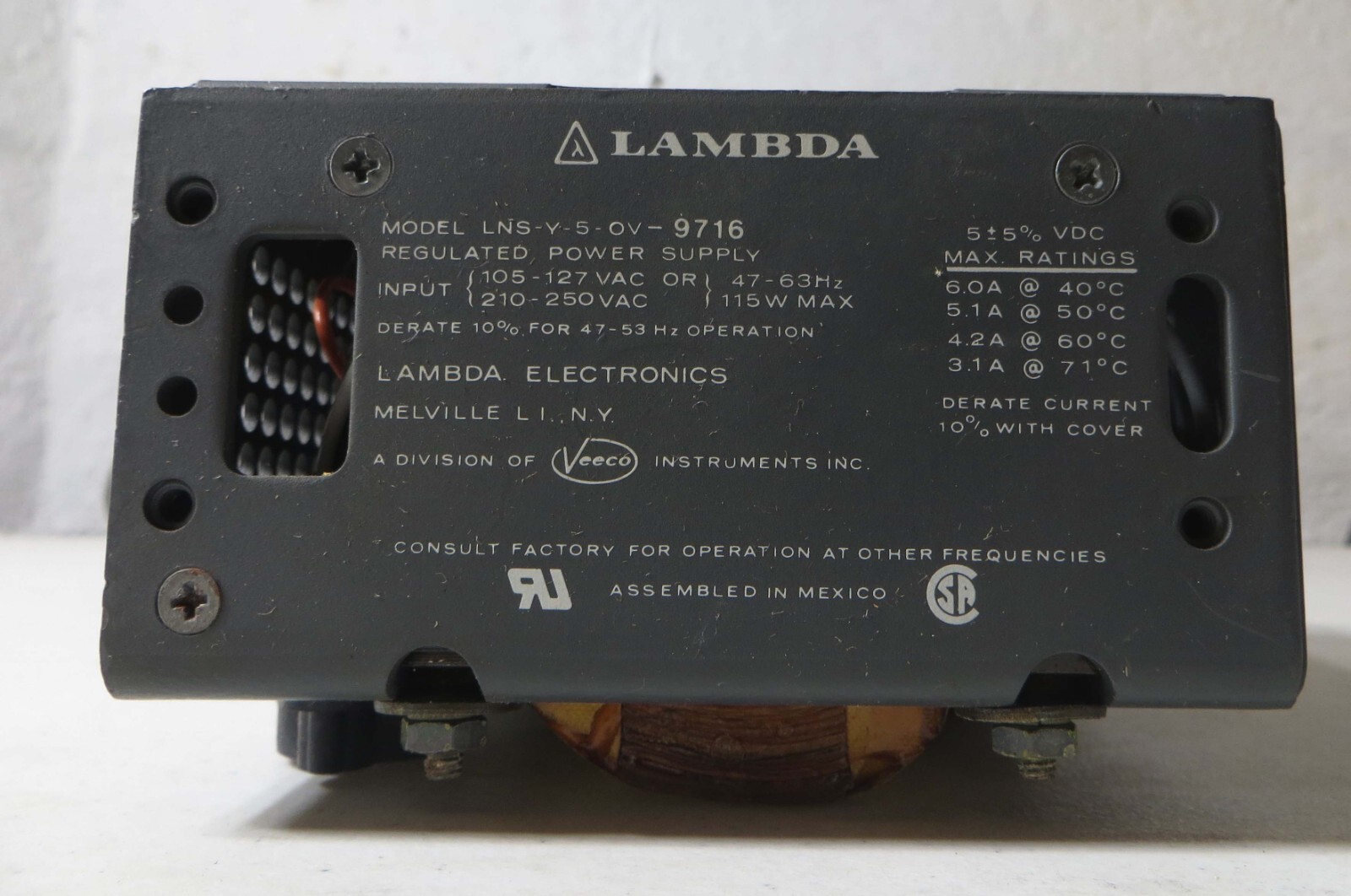 Vintage Lambda Regulated Power Supply Model LNS-Y-5-OV-9716 | eBay