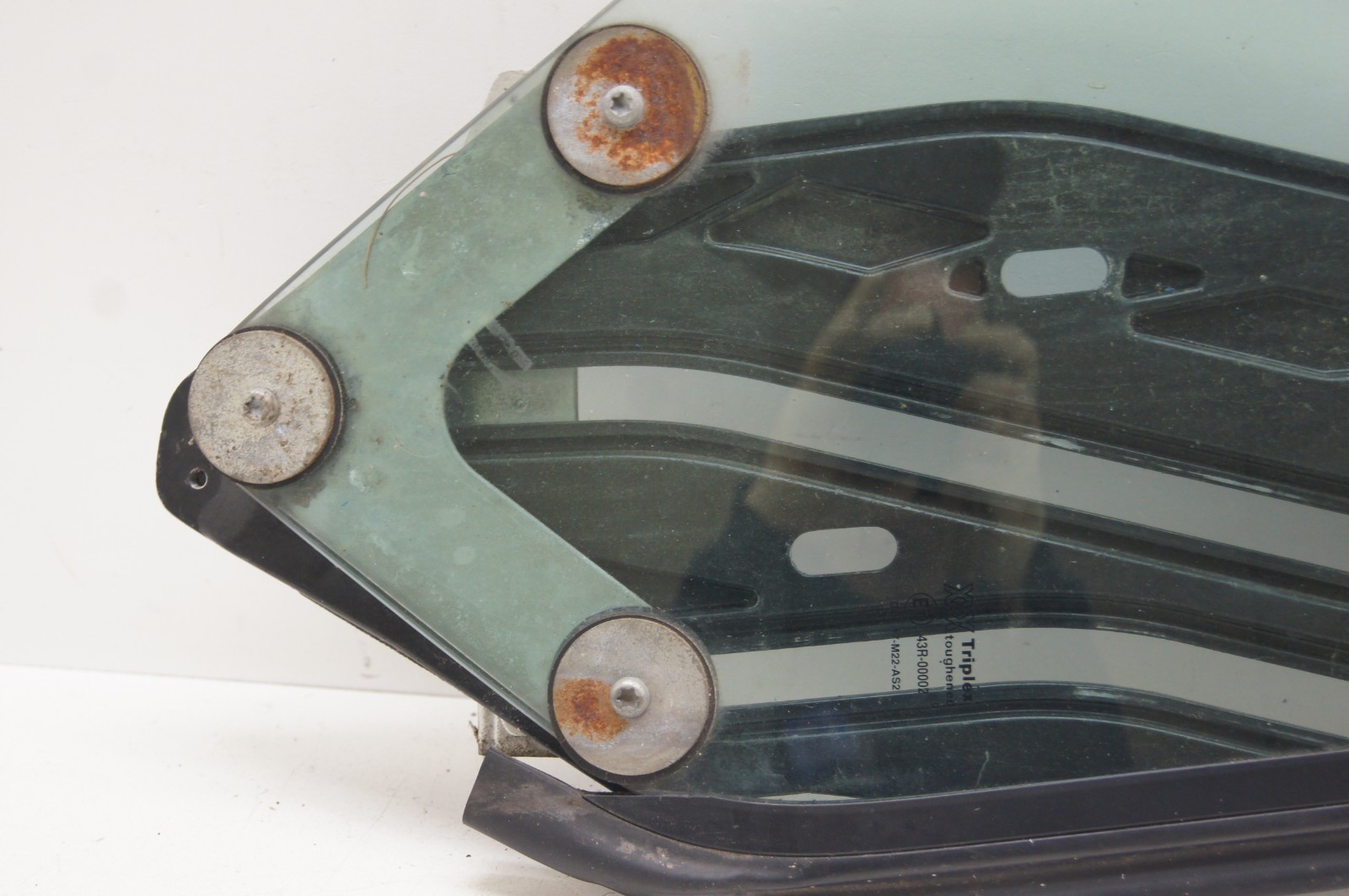 1995 Jaguar XJS CONVERTIBLE REAR RIGHT SIDE WINDOW GLASS & TRACK | eBay