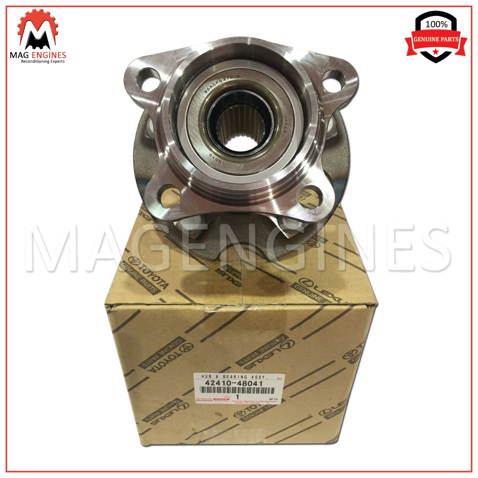 42410-48041 GENUINE OEM HUB & BEARING ASSY, REAR AXLE, RH/LH 4241048041 ...