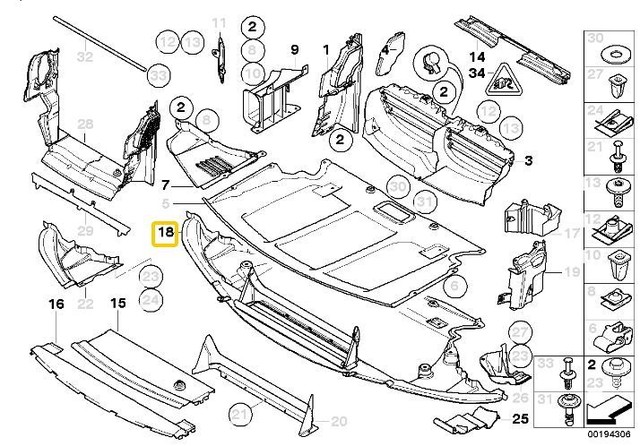 BMW 51758042975 Genuine OEM Factory Original Front Deflector for sale ...